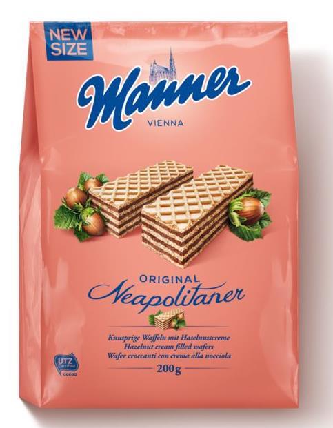 Manner Vienna Wafers Hazelnut 200g - Manner, Austria