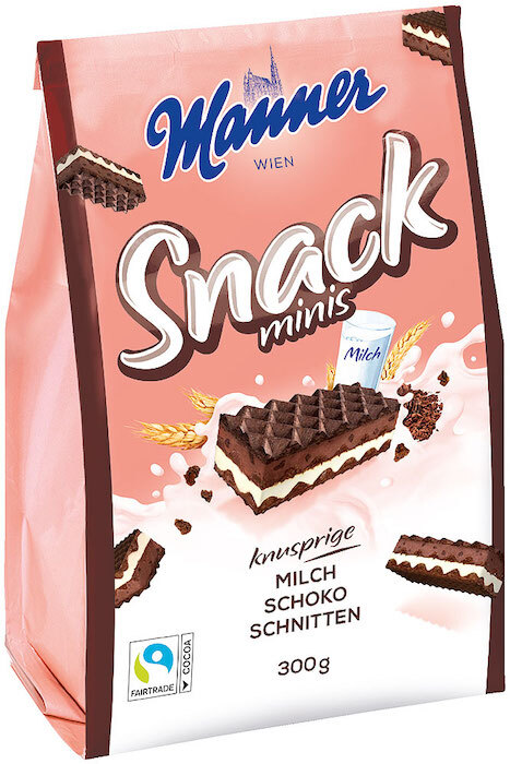 Manner Wafers Snack Minis Chocolate 300g - Manner, Austria