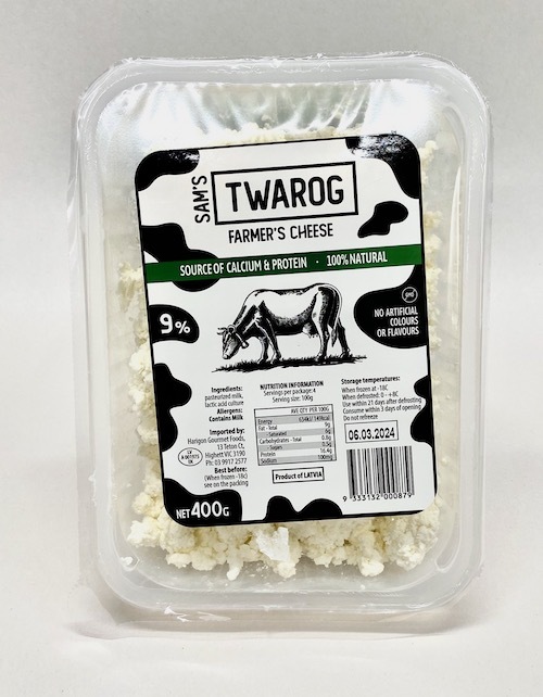 Sam's Twarog Farmer's Cheese 9% 400g - Sam's, Latvia