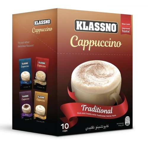 Klassno Coffee Cappuccino Traditional Instant 200g / 10 Sachets ...